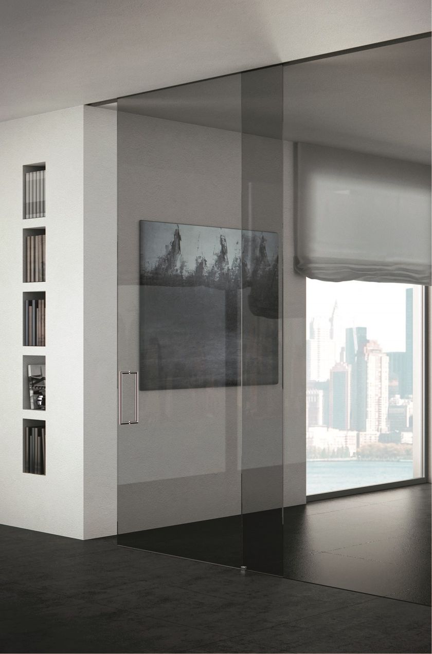 Porta in vetro VITRUM-MOVE LUCE - BLUINTERNI - Edilportale