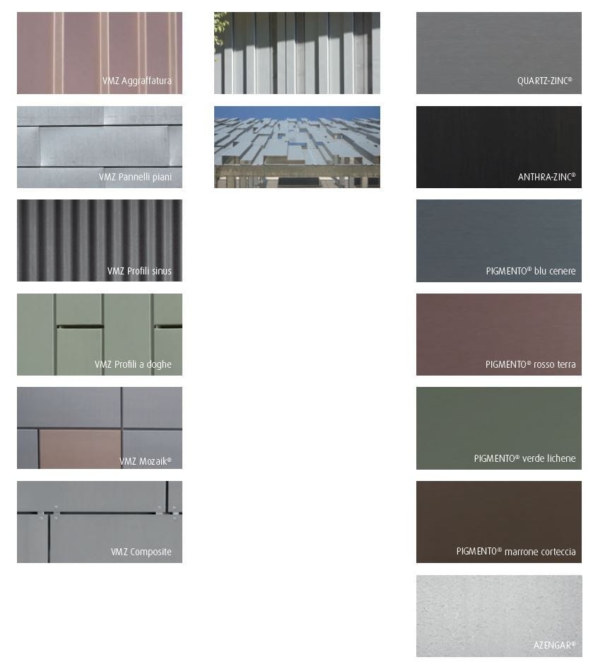 VMZINC® Zinc Panel for facade By VMZINC