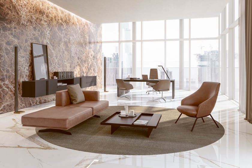 VOGUE | Rectangular office desk By Sinetica design Sinetica Design Lab