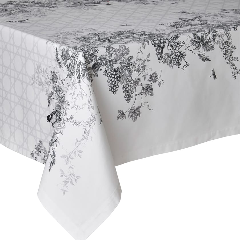 Cotton tablecloth VOLIÈRE By Alexandre Turpault