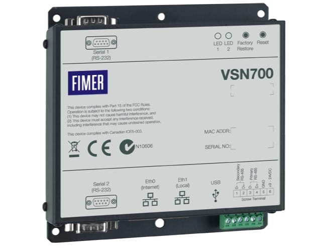 Monitoring system for photovoltaic system VSN700 DATA LOGGER By Fimer