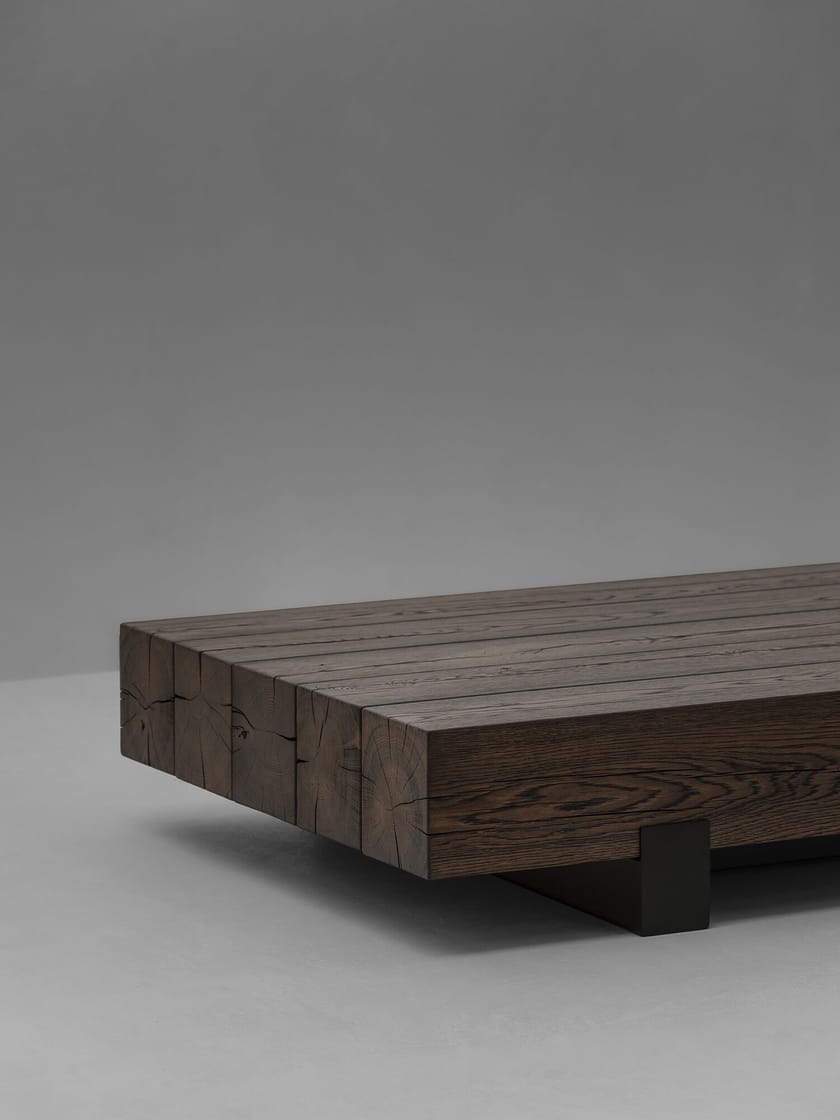 BEAM Rectangular oak coffee table By Van Rossum | design Marlieke van ...
