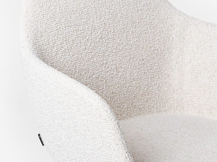 RIALTINA Swivel chair with 5-spoke base with armrests By Venedia