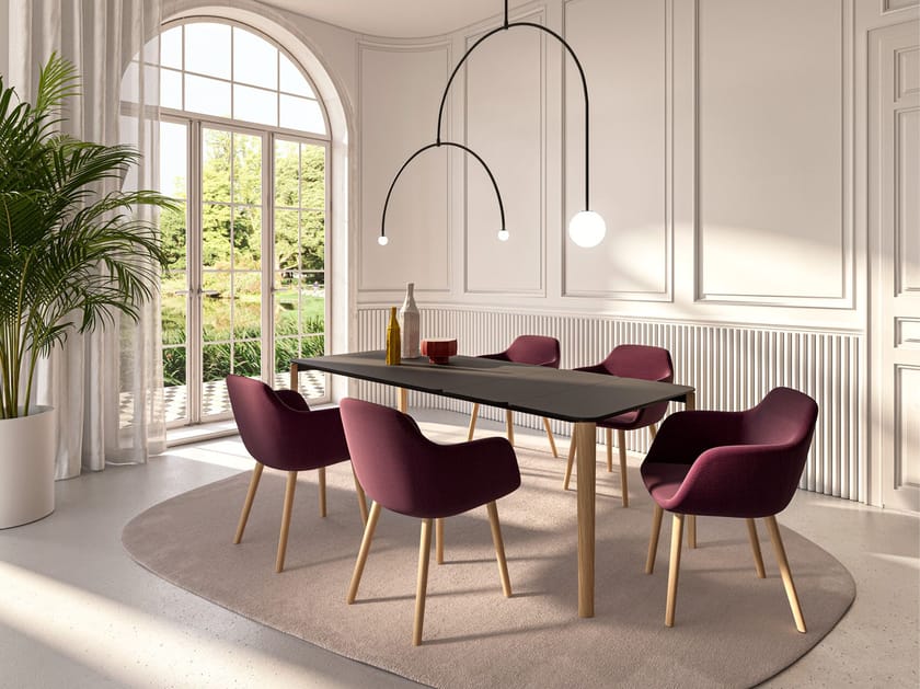 RIALTINA Easy chair with armrests By Venedia