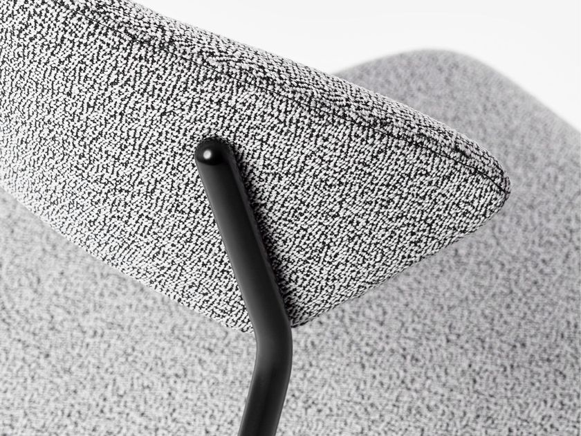 TAXI_S High fabric stool with back By Venedia | design Venedia Studio