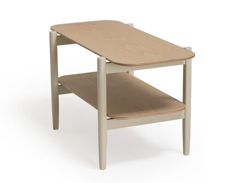 SELVA Rectangular beech coffee table By Vergés