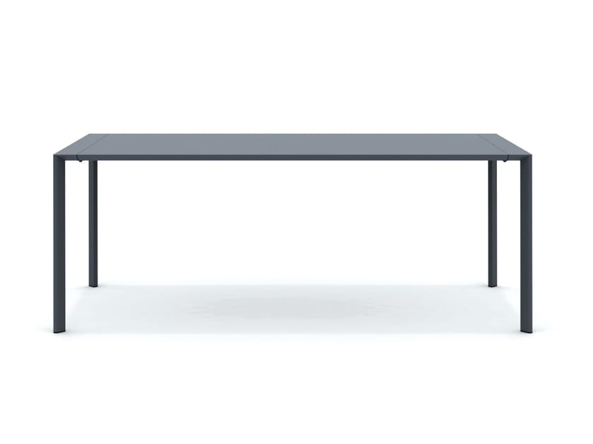 FOX Rectangular metal garden table By Vermobil