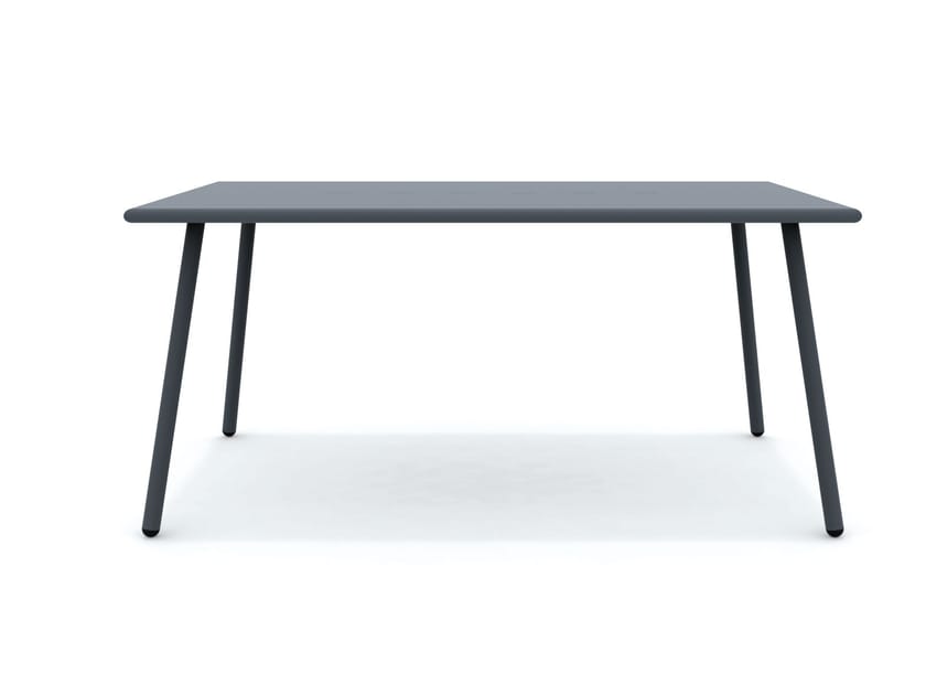 ROMA Rectangular metal garden table By Vermobil