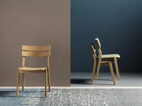 FRAME 11L Stackable open back wooden chair By Very Wood | design Paola ...