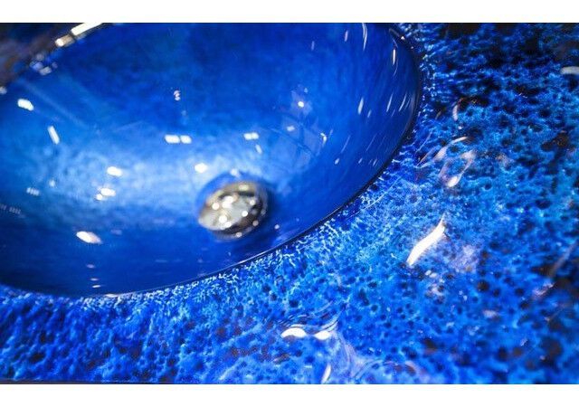INTEGRATED SINKS Washbasin By Vetrocolor