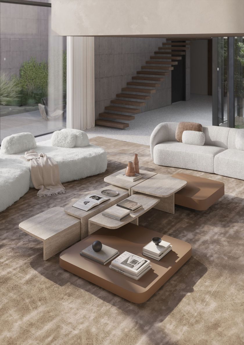 1280 PAVILION Low rectangular coffee table By Vibieffe | design ...