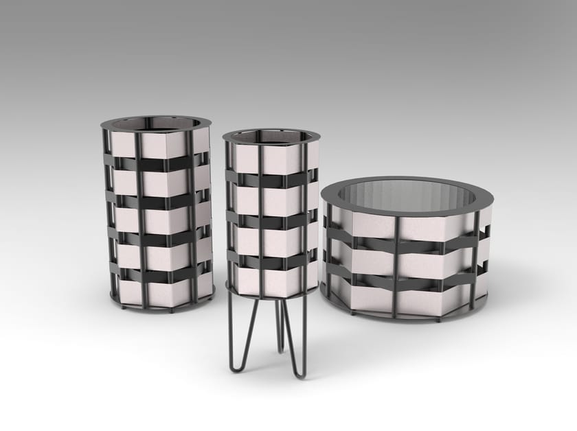 VIMINI Litter bin By Viscio Urban Design