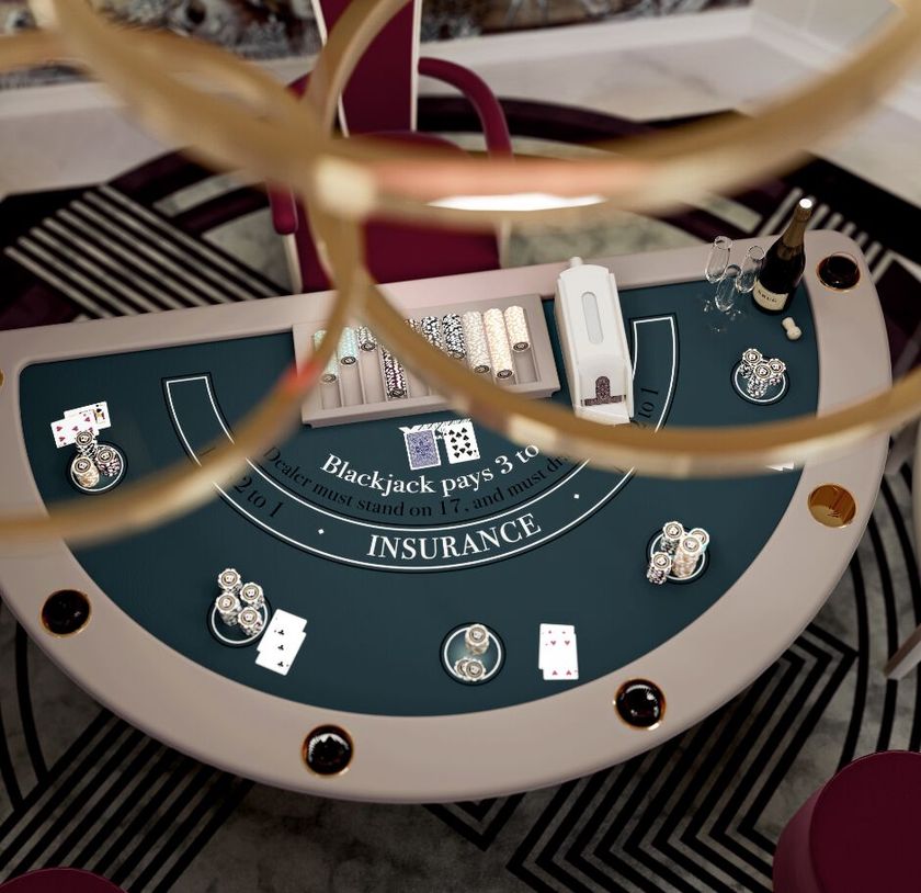 NAPOLEON Blackjack table By Vismara Design