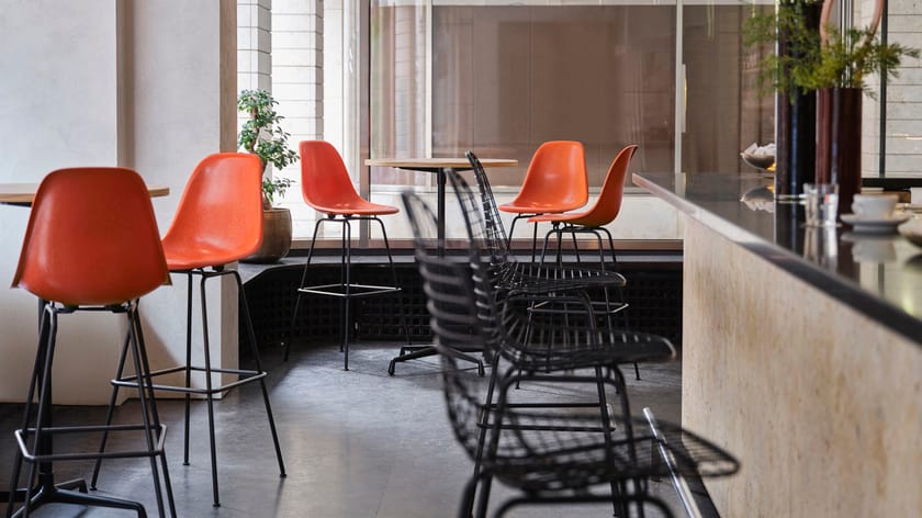 EAMES FIBERGLASS STOOL HIGH Stool By Vitra | design Charles & Ray Eames