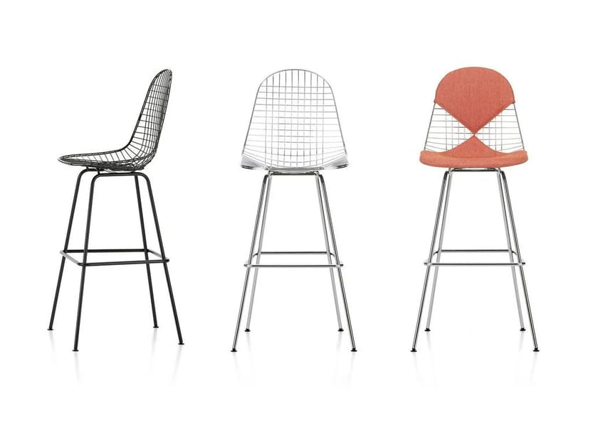 WIRE STOOL HIGH Sgabello By Vitra | design Charles & Ray Eames