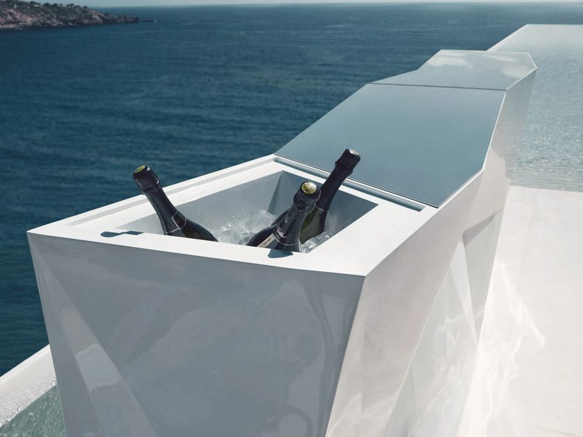 FAZ Illuminated outdoor polyethylene bar counter By Vondom | design ...