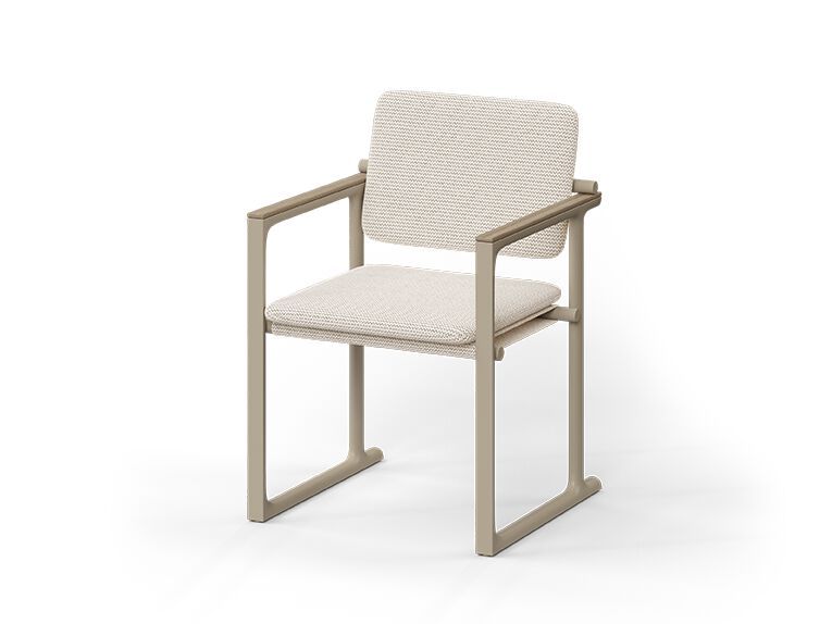TULUM Fabric garden chair with armrests By Vondom | design Eugeni Quitllet
