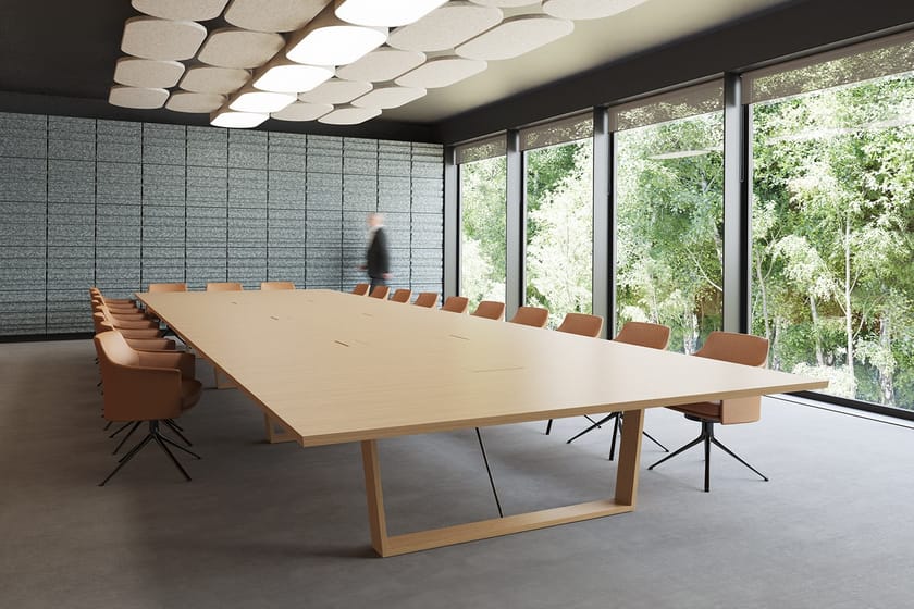 W MEETING | Mesa de reunión rectangular By BK Contract diseño Gabriel ...