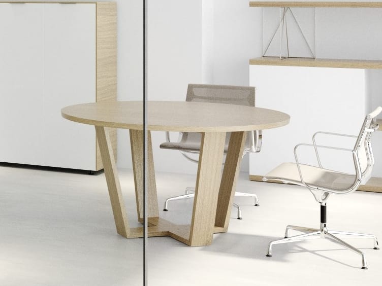 W | Round meeting table By BK Contract design Gabriel Teixidó