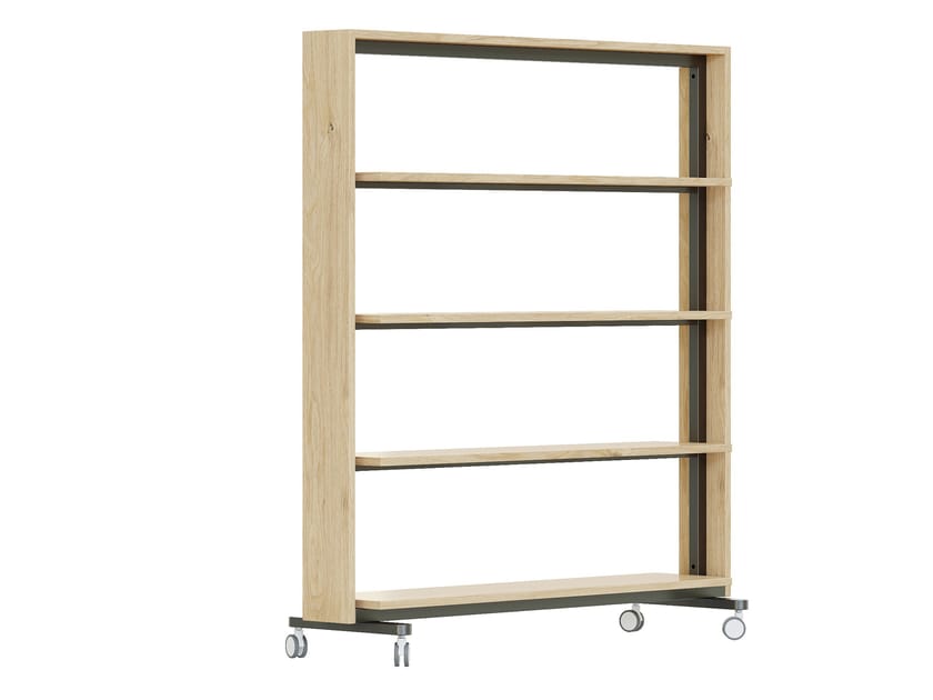 WALKER | Office shelving Open MDF office shelving with castors By grado ...