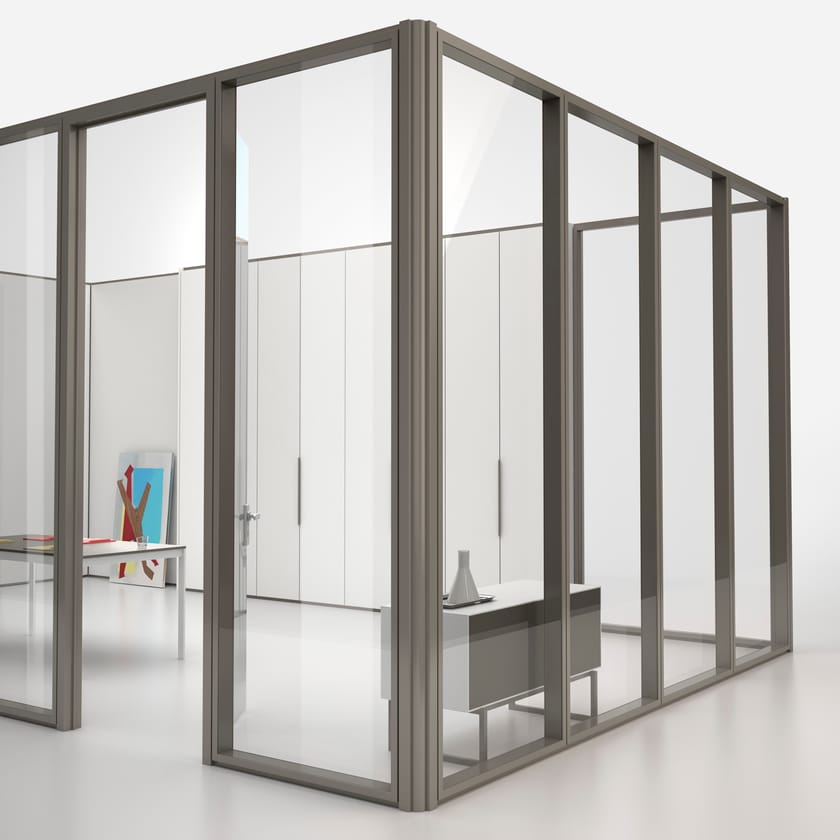 WALL SYSTEM | Glass movable wall By Manerba
