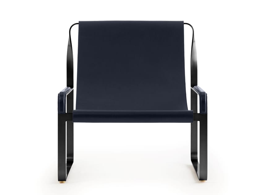 WANDERLUST | Chaise longue Tanned leather and steel Chaise longue By ...