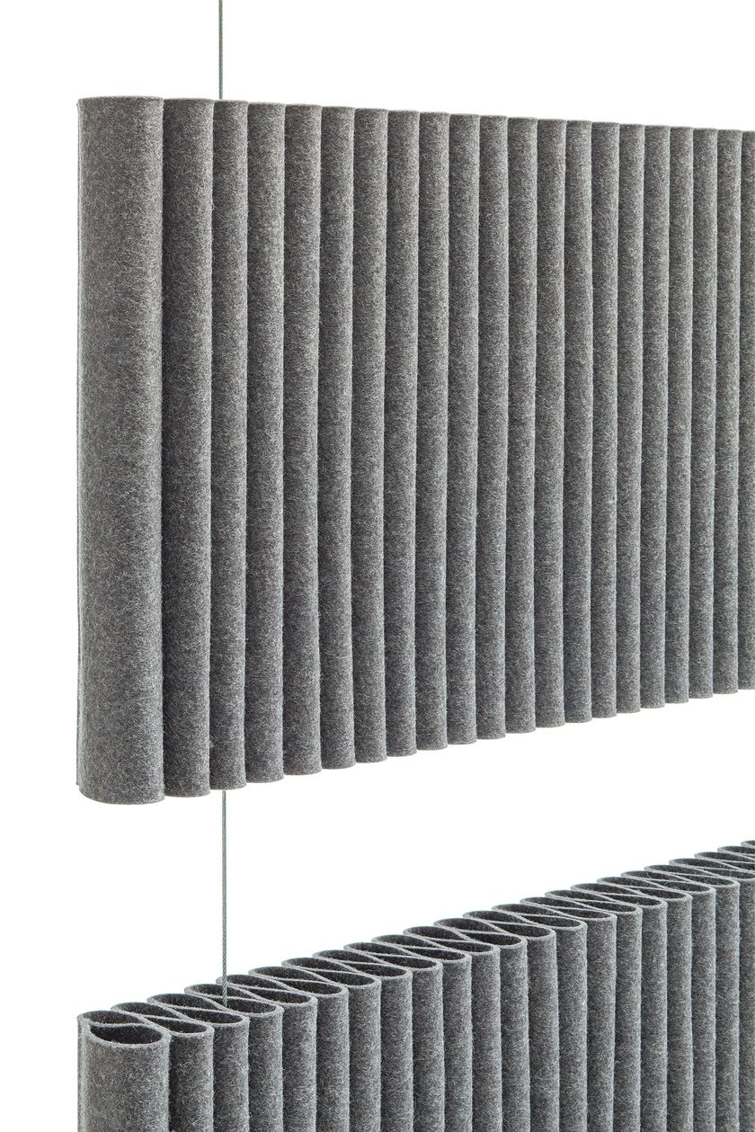 Panneau acoustique suspendu en feutre WAVE EXTENDIBLE Collection Wave ...