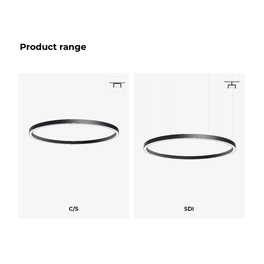 WAVE ROUND SDI Pendant lamp By Intra lighting