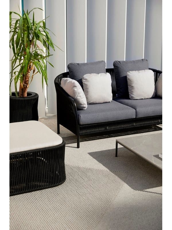 WEAVE 2 seater rope garden sofa By POINT | design Vicent Martínez