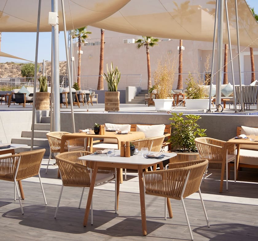 WEAVE Rope garden chair with integrated cushion By POINT | design ...