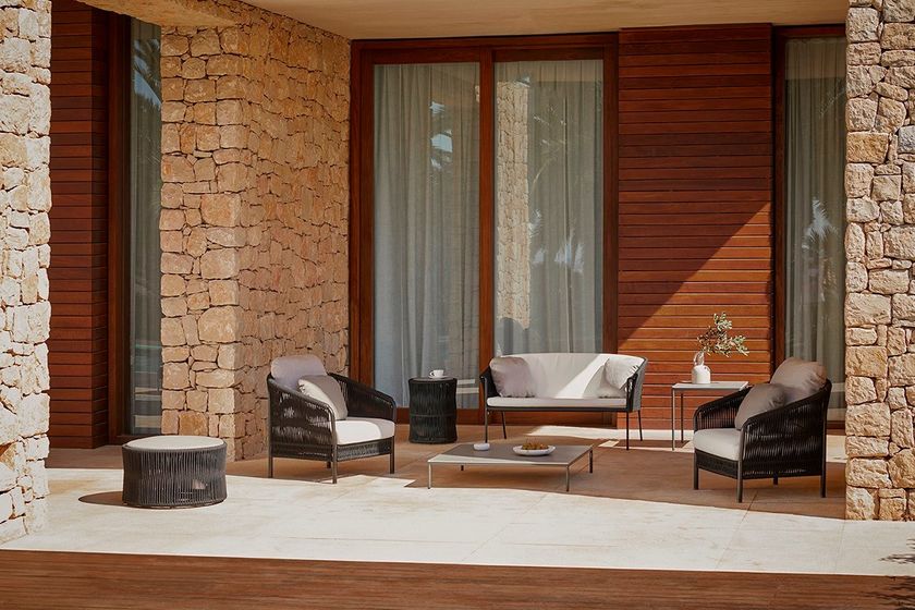 WEAVE | Sillón de jardín con brazos By POINT diseño Vicent Martínez