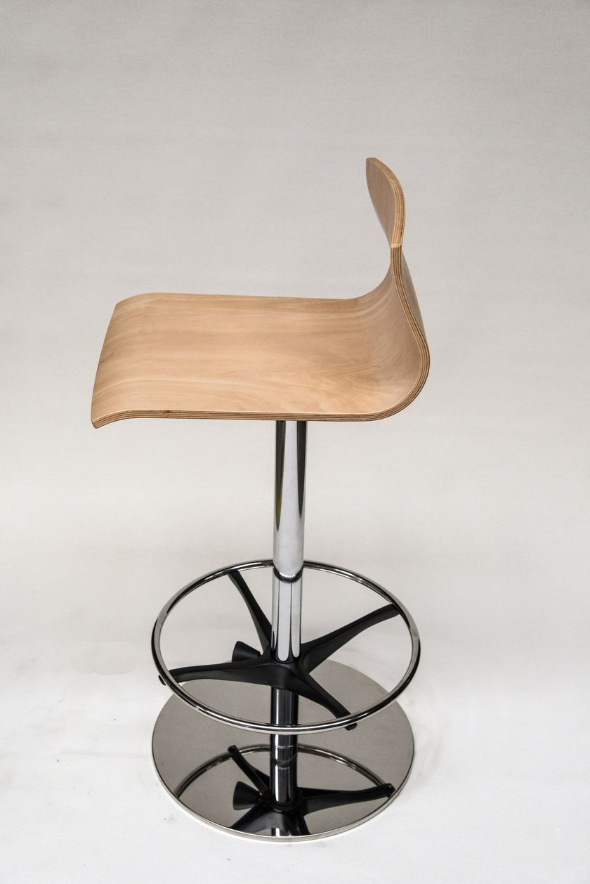 High multi-layer wood stool with footrest W361/H By TALIN