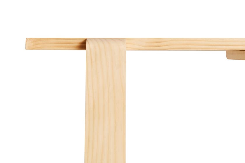 WEEKDAY Rectangular pine garden table By Hay | design Hannes & Fritz