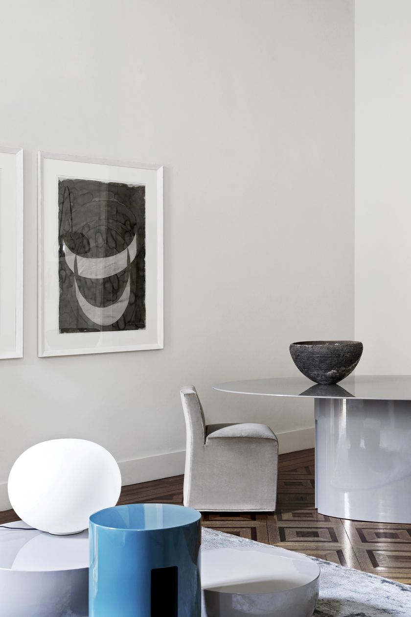 Upholstered fabric chair with removable cover WESS By Meridiani