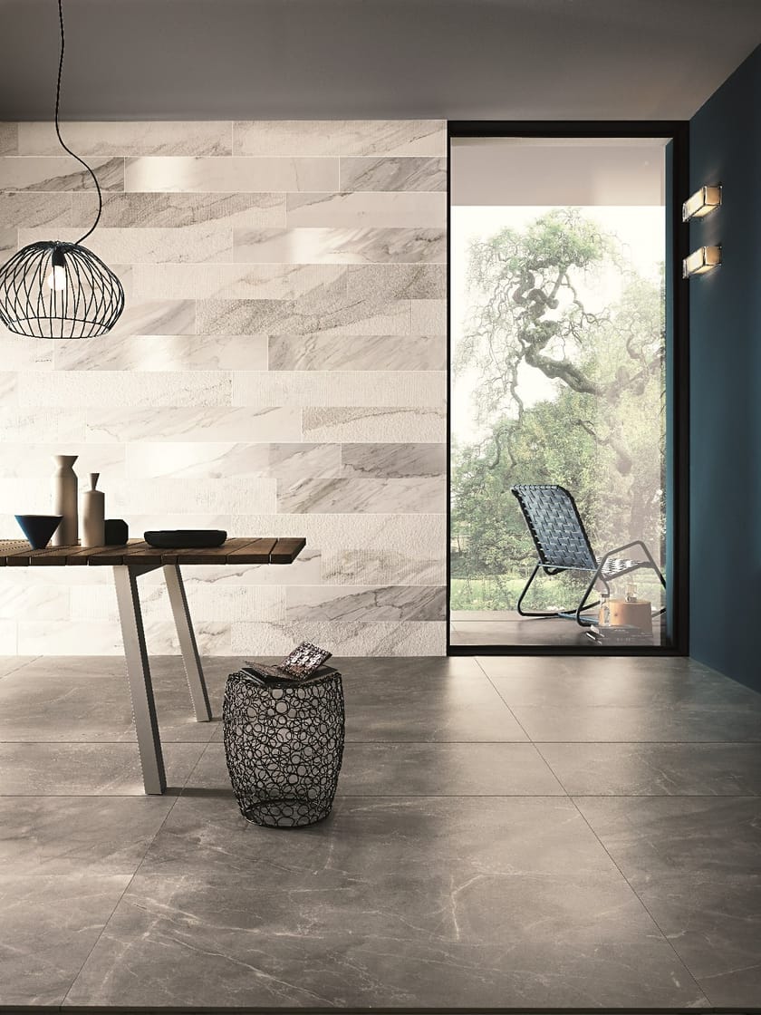 Full-body porcelain stoneware wall tiles / flooring WHITE EXPERIENCE ...