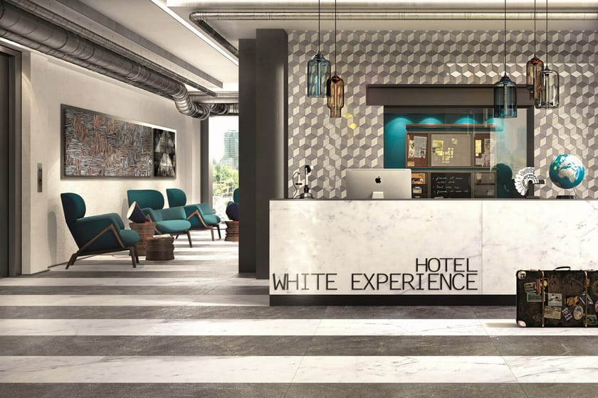 Full-body porcelain stoneware wall tiles / flooring WHITE EXPERIENCE ...