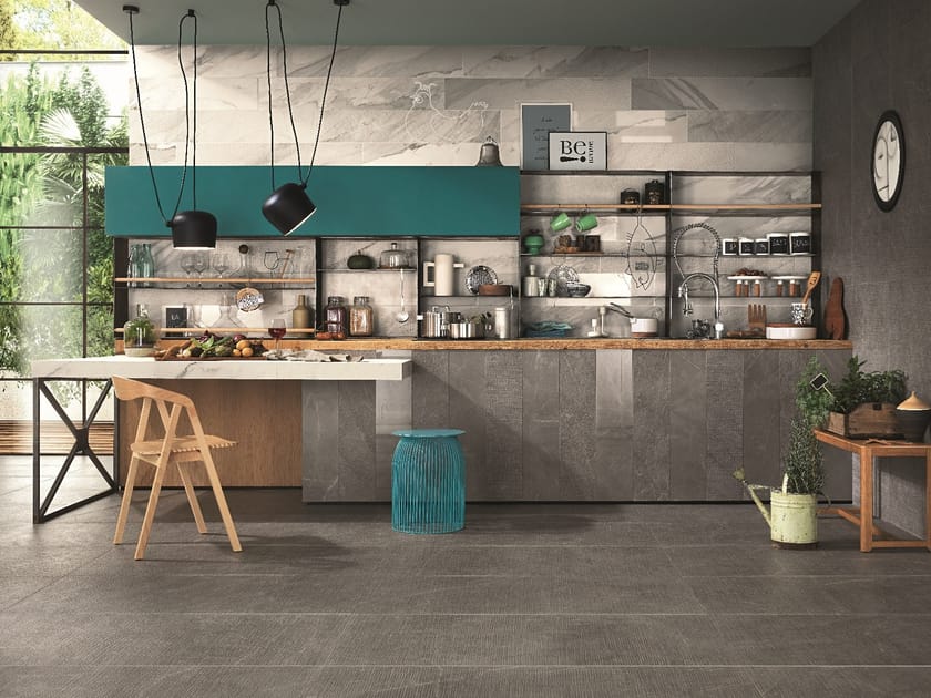 Full-body porcelain stoneware wall tiles / flooring WHITE EXPERIENCE ...