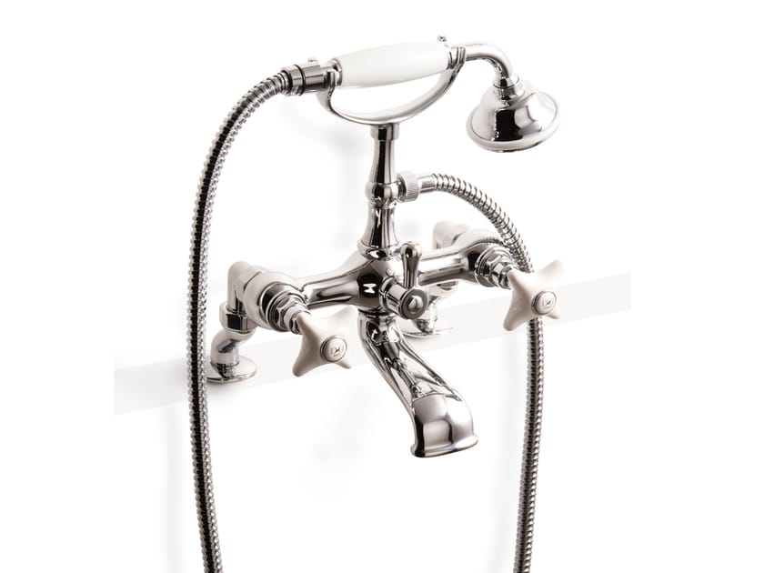 WHITE ROSE Rubinetto per vasca con doccetta By Devon&Devon