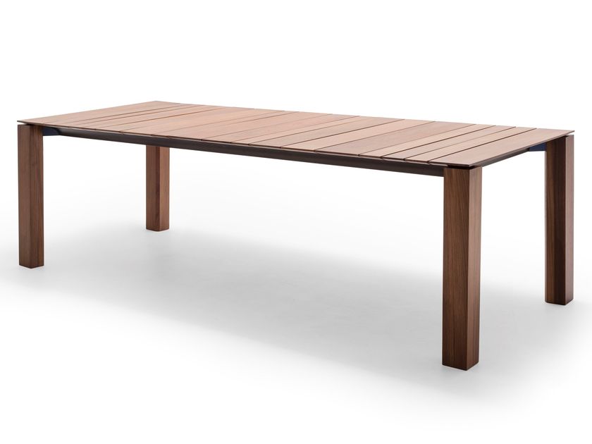 Rectangular wooden table WIND ME 5835 By Andreu World design Lievore ...