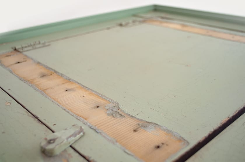 Rectangular wooden high side table WINDOWS Copper Leaves Collection By ...