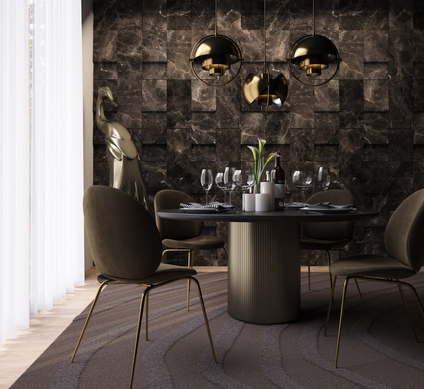 Modular marble 3D Wall Cladding WING 3D Marble Cladding Collection By ...