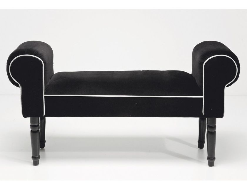 Gepolsterte Sitzbank aus Stoff WING VELVET BLACK By KARE-DESIGN