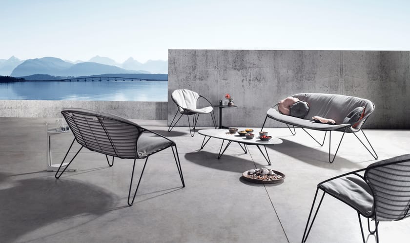 WIRE | 3 seater garden sofa Wire Collection By Joli design Mathias De Ferm
