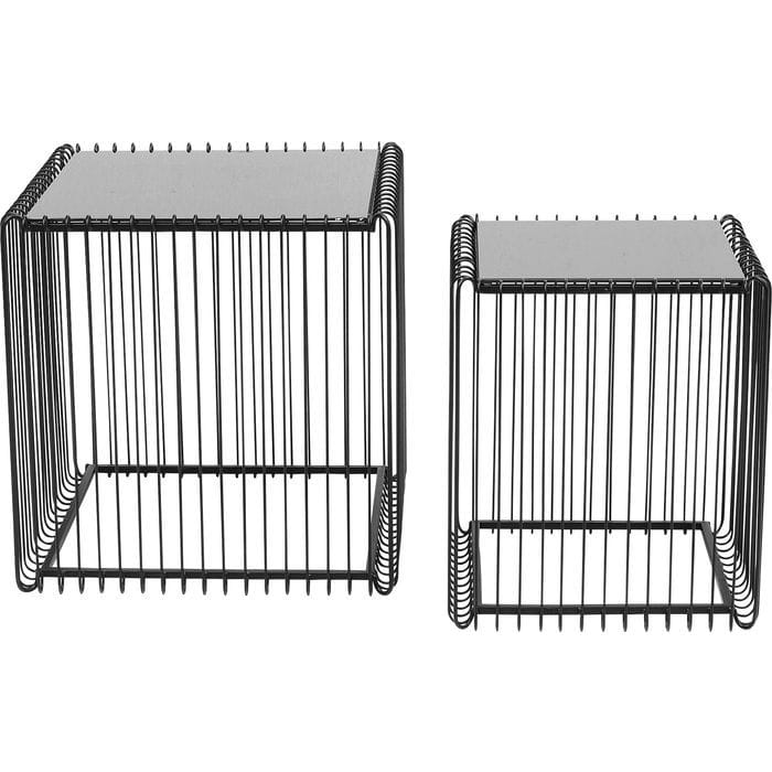 WIRE Square mirrored glass coffee table By KARE Design