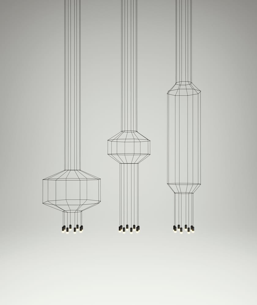 WIREFLOW 0300 / 0400 Pendant lamp By Vibia | design Arik Levy