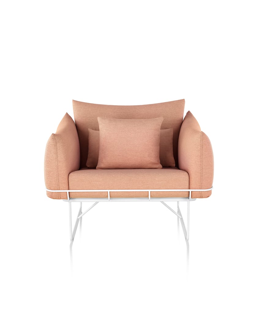 WIREFRAME Fabric armchair with armrests By Herman Miller | design ...
