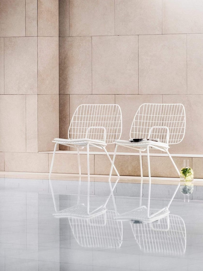 WM STRING LOUNGE CHAIR Steel easy chair By MENU | design Studio WM