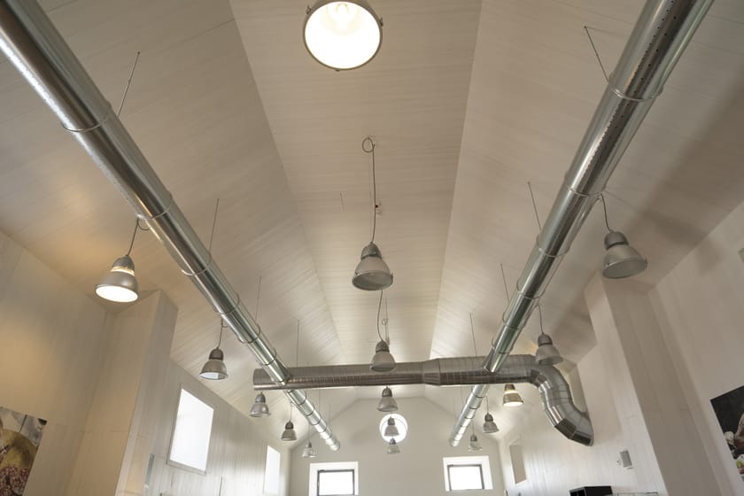 Sound absorbing wooden wall tiles WOOD SHADE ACOUSTIC SHELL By ITP