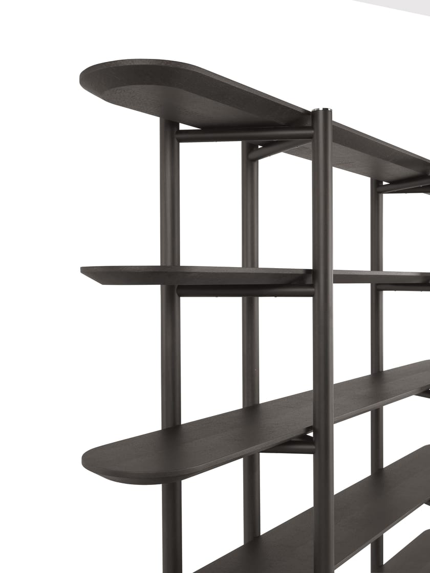 WOODSTOCK Open double-sided wooden bookcase By ETRO Home Interiors