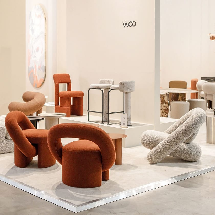 BUN Fabric armchair By WOO